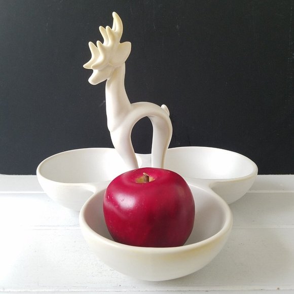 Pottery Barn | Dining | Pottery Barn Stag Stoneware Triple Condiment ...